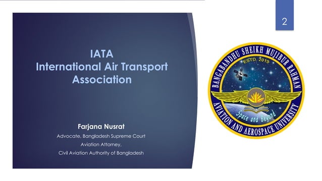 Presentation on International Air Transportation Associations | PPT