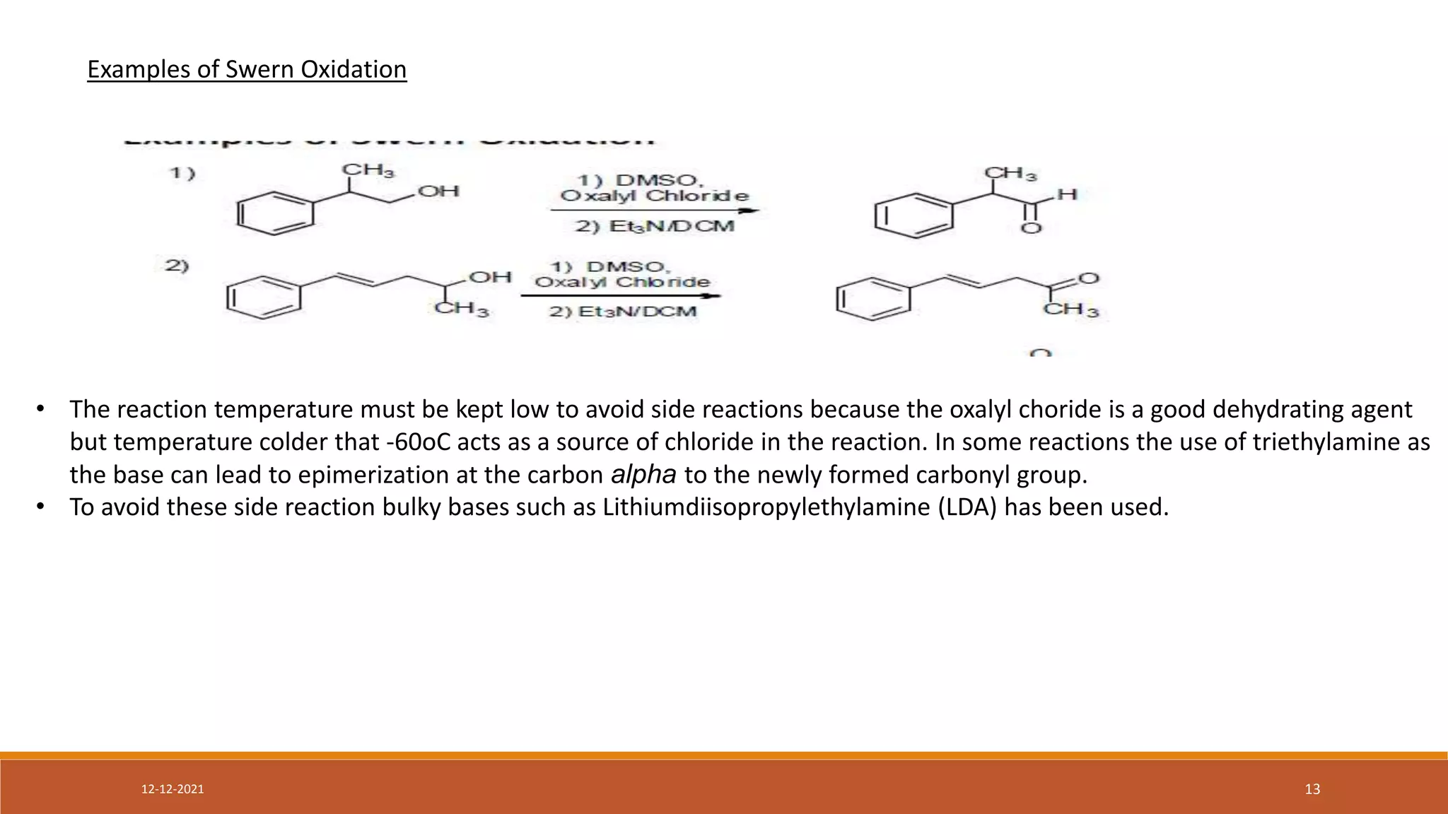 IBX,Swern and Corey Kim Reagent with Mechanisms | PPTX