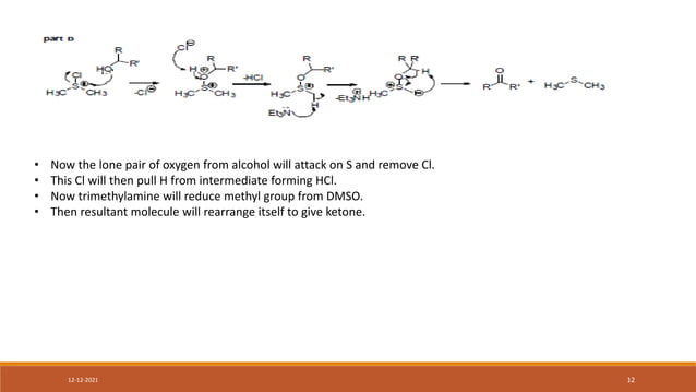 IBX,Swern and Corey Kim Reagent with Mechanisms | PPTX | Chemistry ...