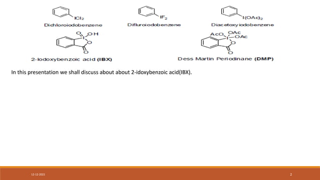IBX,Swern and Corey Kim Reagent with Mechanisms | PPTX | Chemistry ...