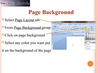 3-Icdl(word).ppt the second lecture in course icdl | PPT