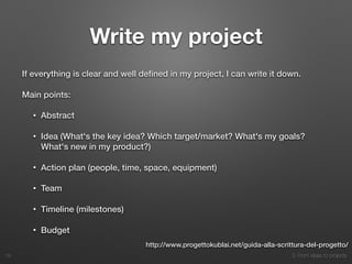 From ideas to projects | PDF