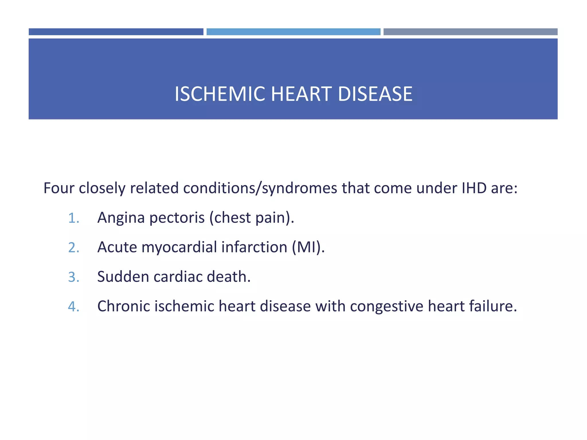 CVS pathology 3 - ischemic heart disease, angina and myocardial ...