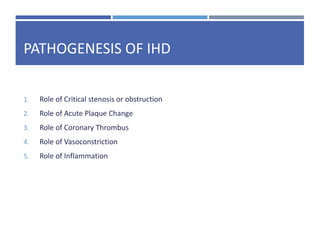 CVS pathology 3 - ischemic heart disease, angina and myocardial ...