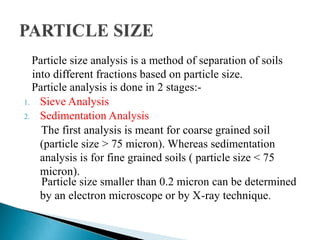 INDEX PROPERTIES OF SOIL | PPTX