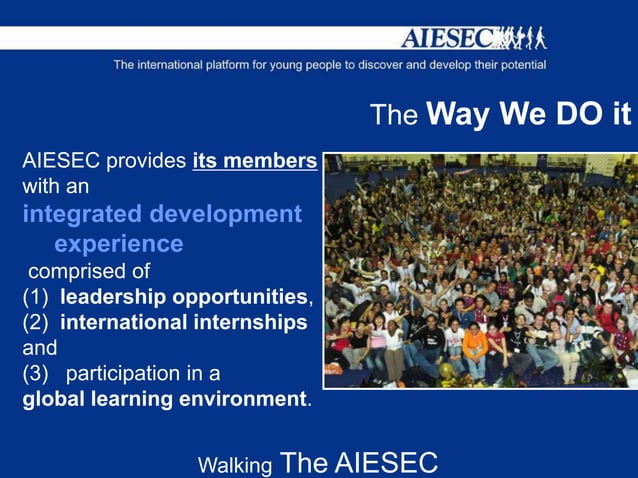 1. AIESEC: The AIESEC Way | PDF