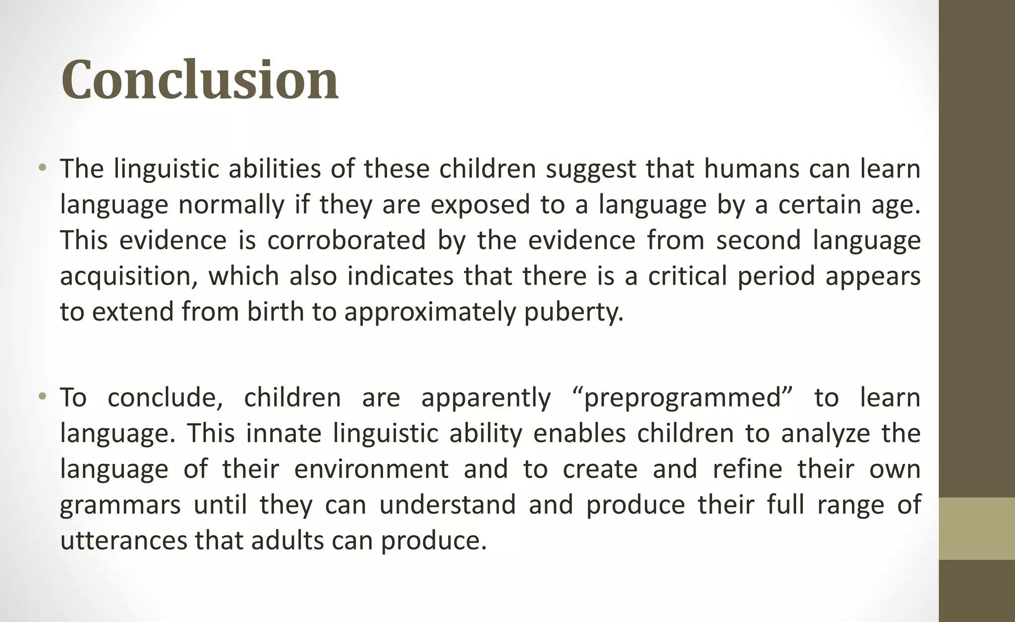 Innateness hypothesis | PPTX