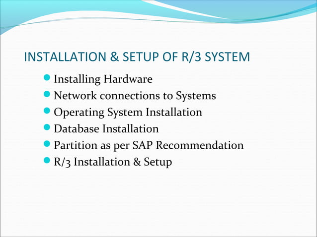 3 installation-setup-of-r3 | PPT | Operating Systems | Computer Software and Applications