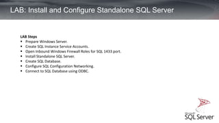 installing and configuring sql server instance by moamen hany | PPT