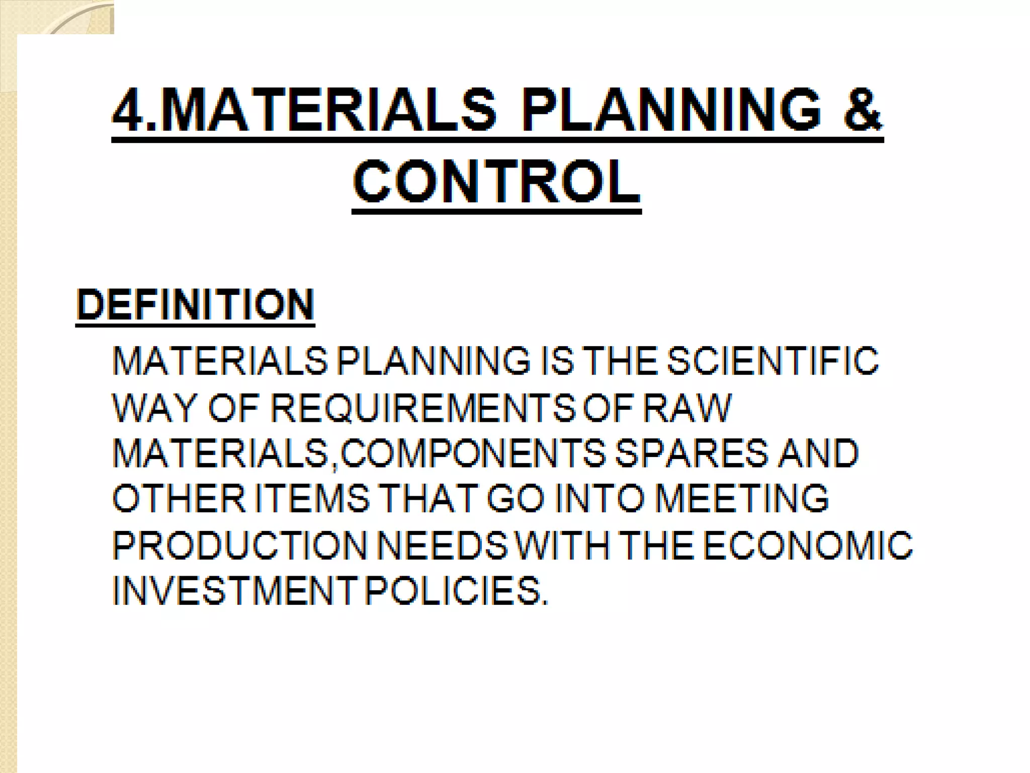 3...integrated approach to_material_management | PPT