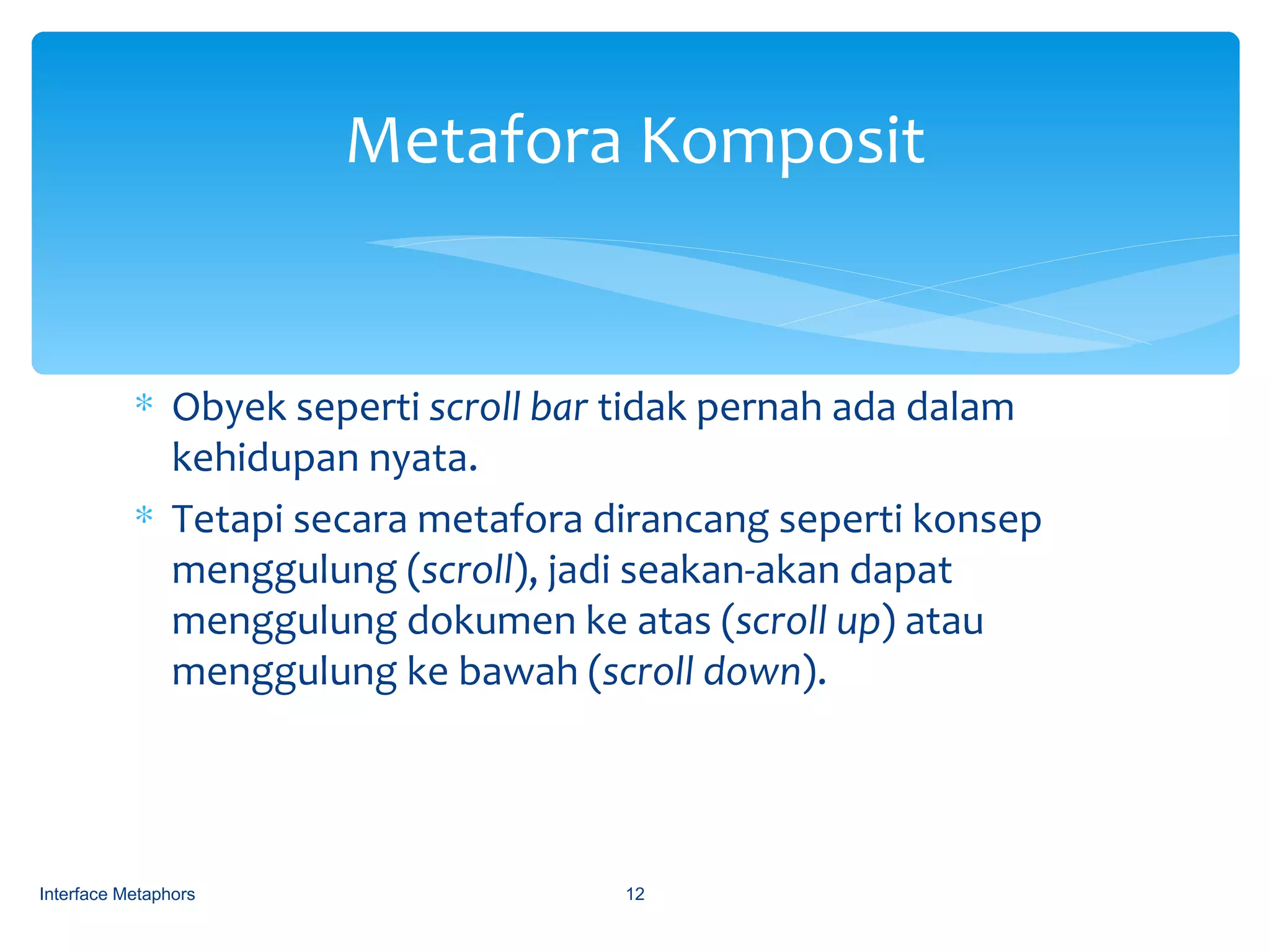 3 interface metaphors dan model konseptual-donz | PPT