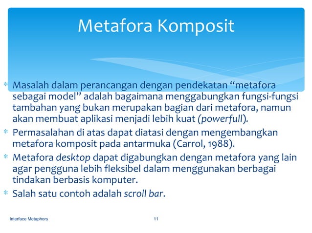 3 interface metaphors dan model konseptual-donz | PPT