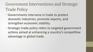 international trade policies. 3- international political economy | PPTX