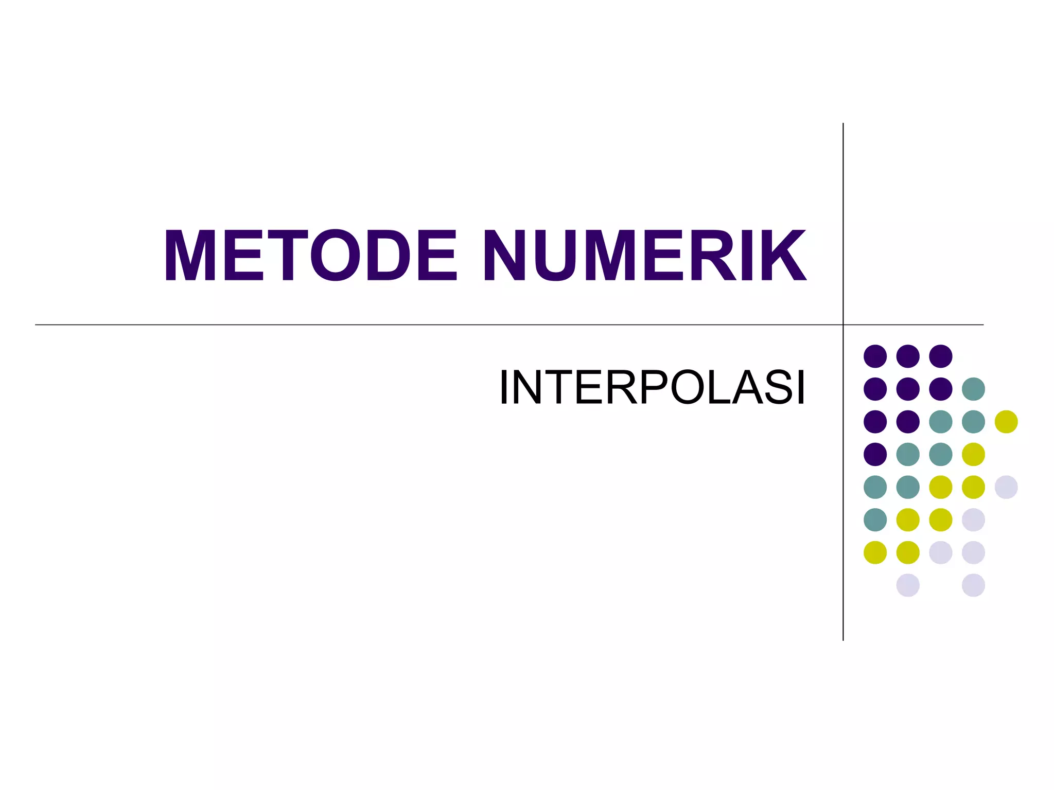 interpolasi | PPT