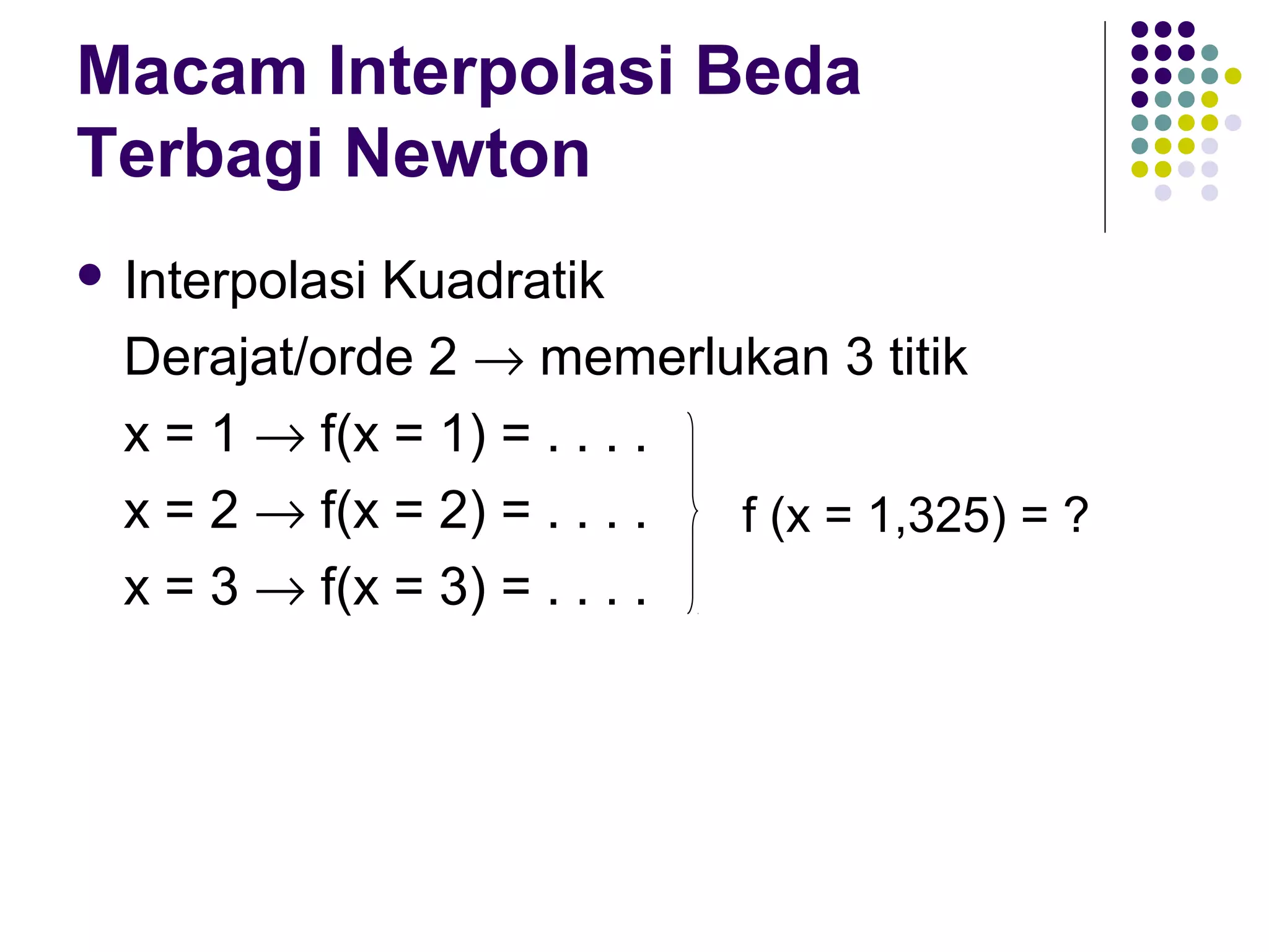 interpolasi | PPT