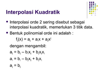 interpolasi | PPT