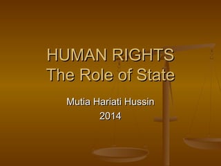 Introduction to Human Rights State | PPT