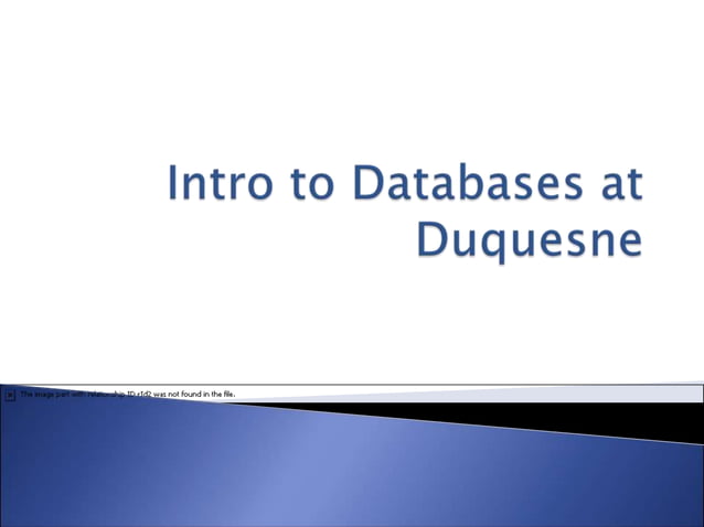 Lesson 3: Intro to Databases | PPT