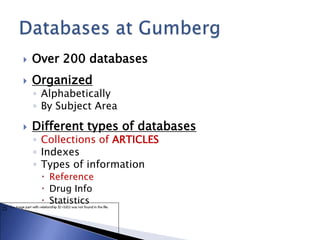 Lesson 3: Intro to Databases | PPT