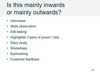 Inwards and outwards research: choosing your research methods according ...
