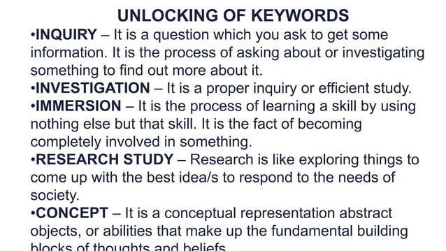 Inquiries, investigations, and immersion | PPTX | Science
