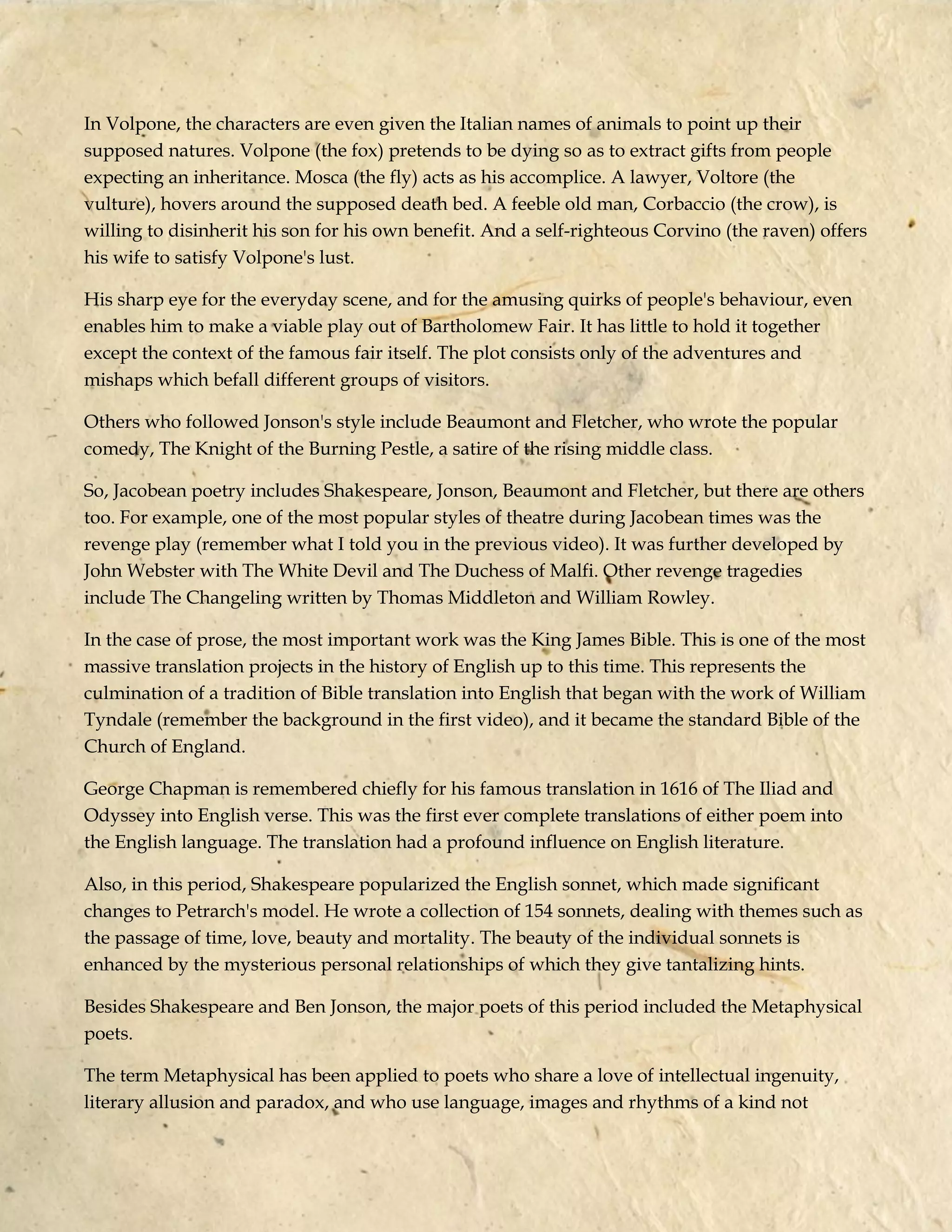 3 - Jacobean Period | PDF