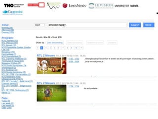 Affective video hyperlinking (MIME) project - John Schavemaker | PPTX | Cameras and Camcorders ...
