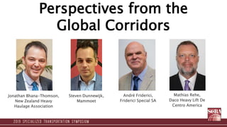 2019 STS: Opening Session: Perspectives from the Global Corridors ...