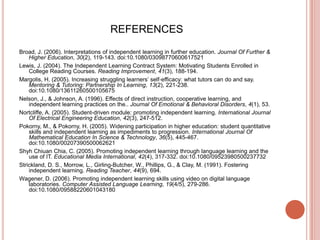 Fostering Independent Learning | PPTX