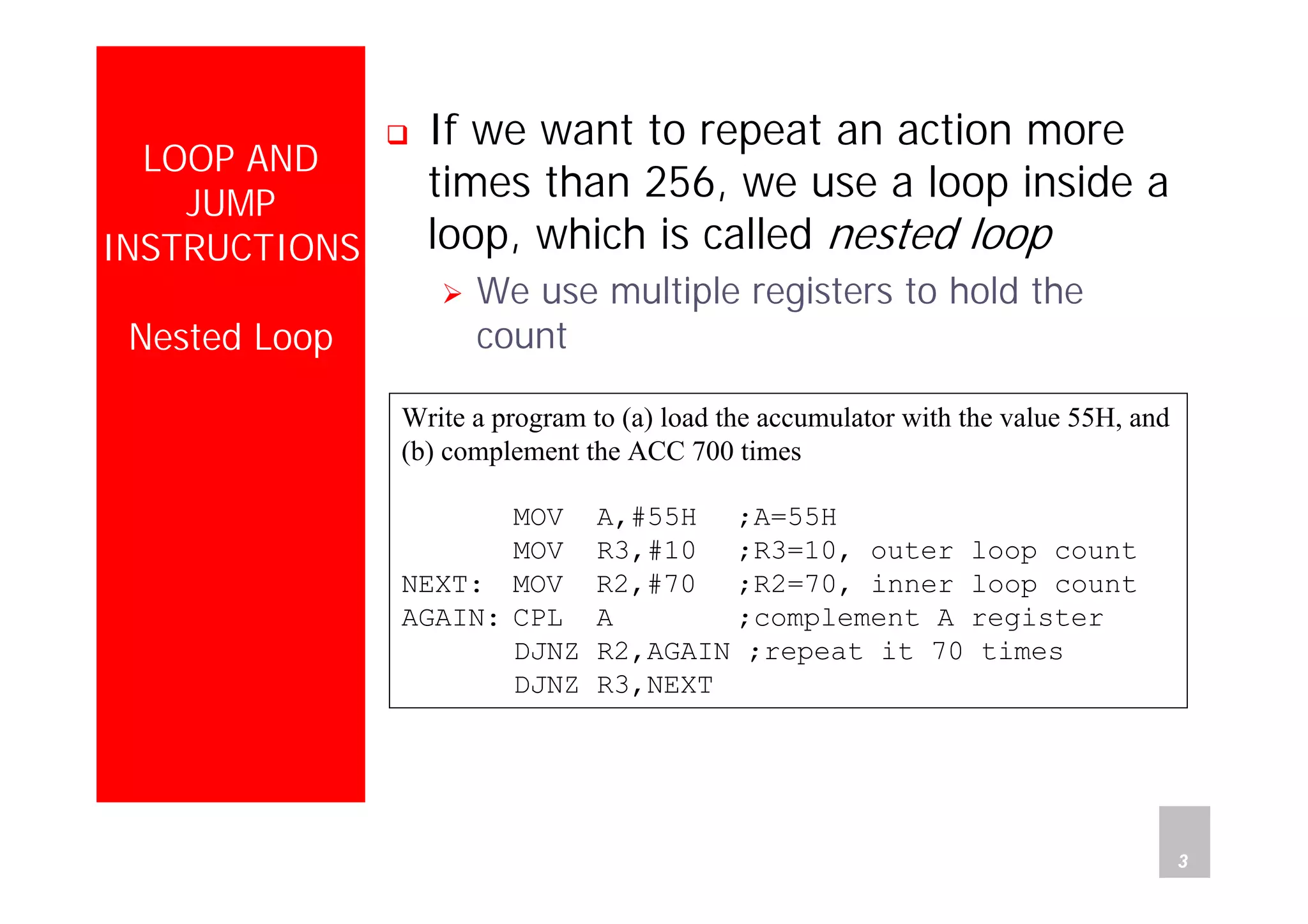 3 jump, loop and call instructions | PDF