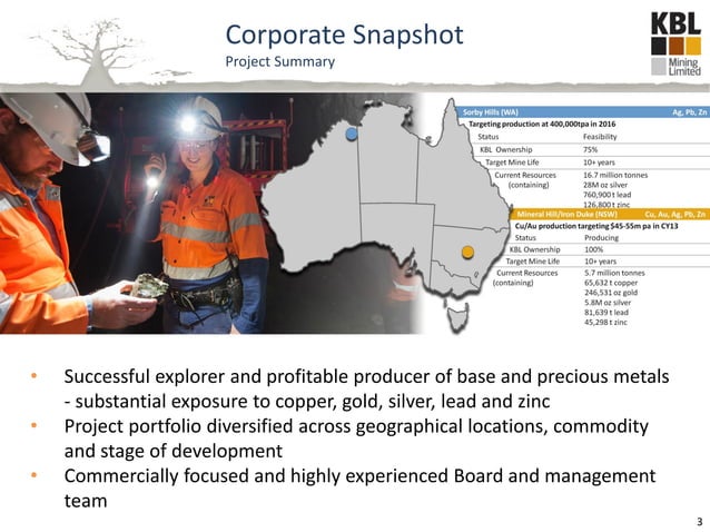KBL Mining | ASX:KBL | RIS2014 Broken Hill Investor Presentation | PPT