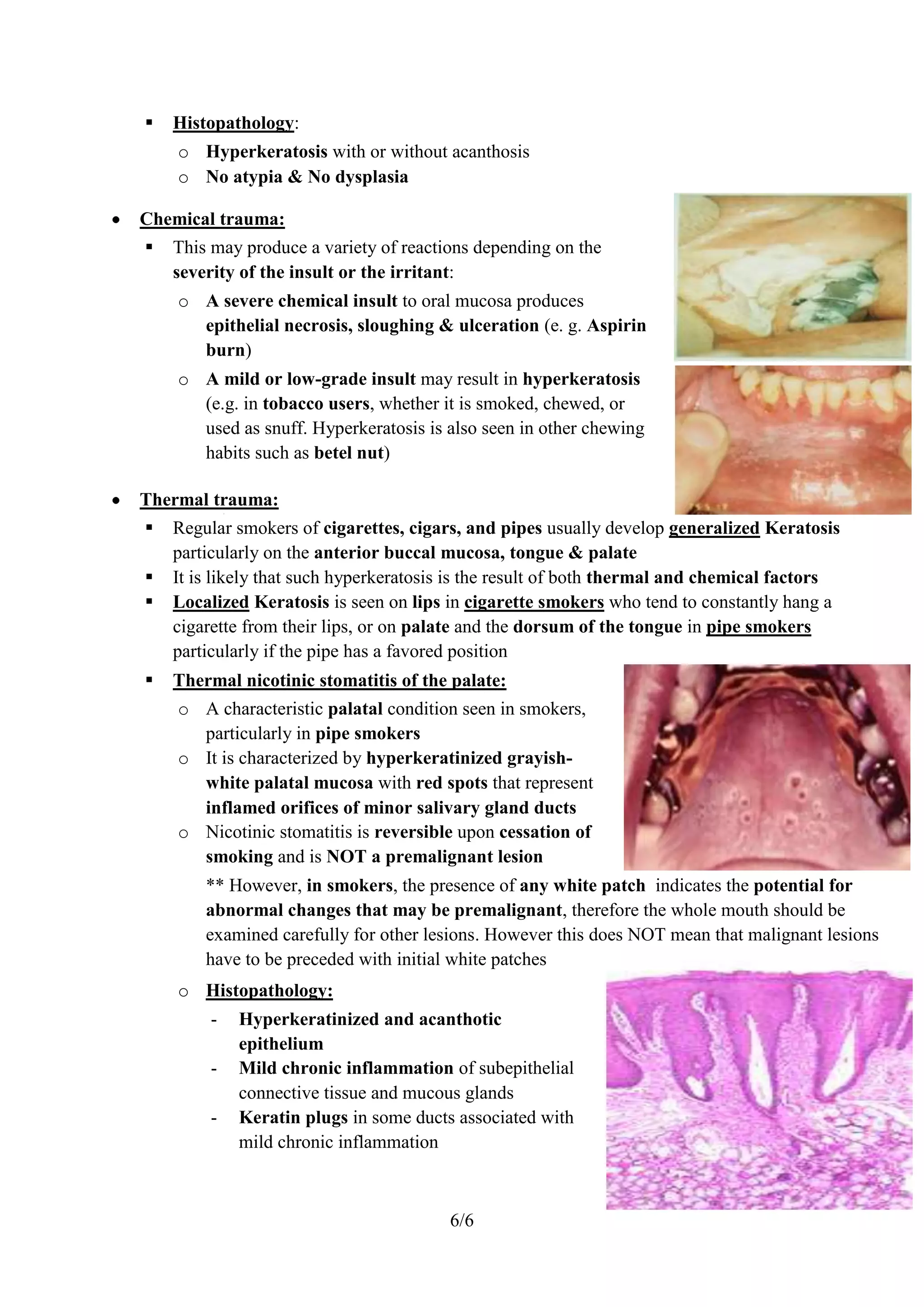 3 keratoses and related disorders of oral mucosa i | DOCX