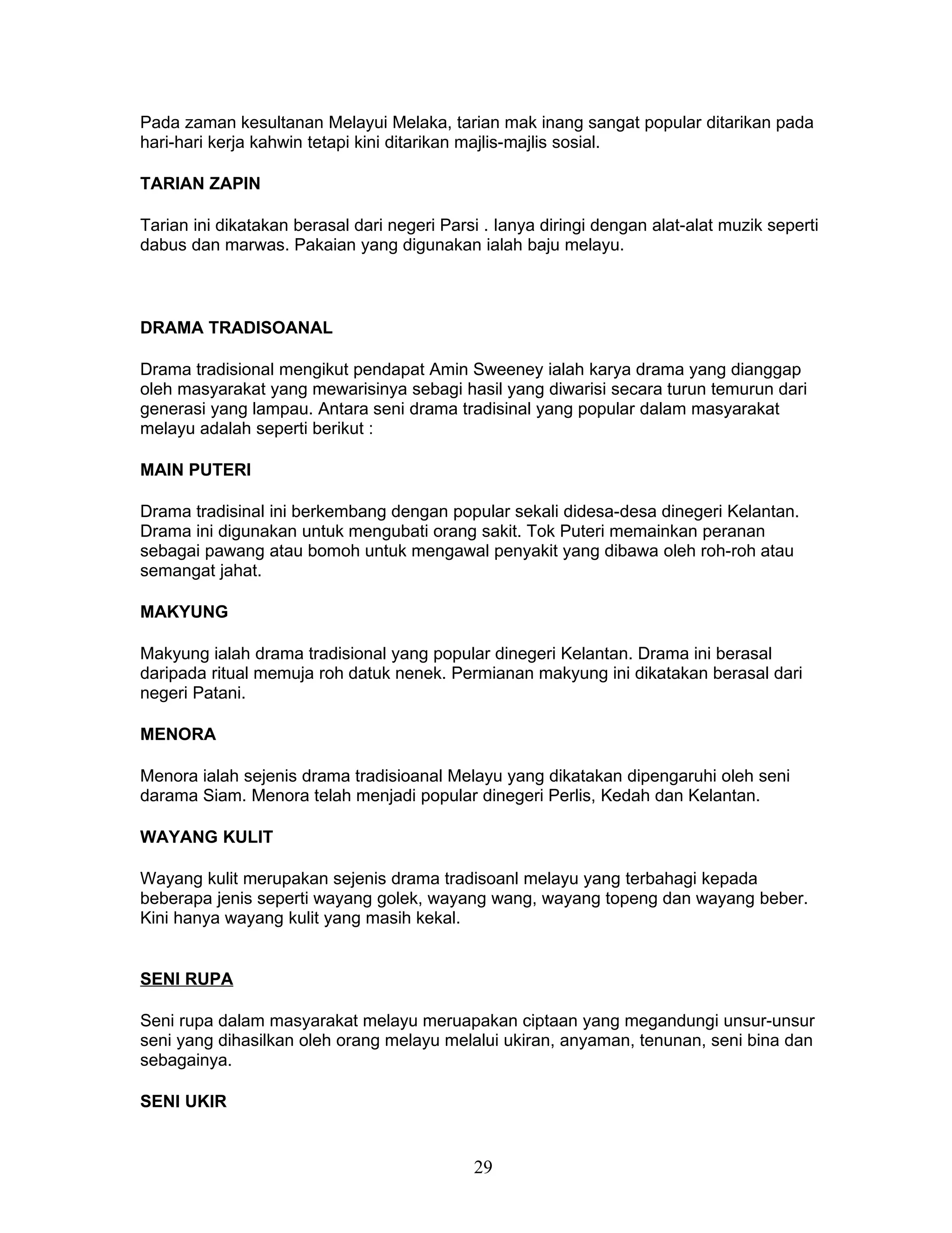 3. kesusasteraan, kebudayaan dan kesenian melayu | DOC