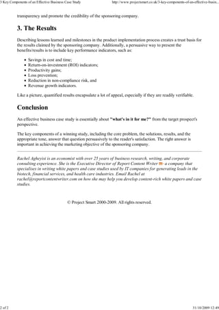 3 key-components-of-an-effective-business-case-study | PDF | Marketing ...