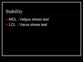3-Knee Examination.ppt | Free Download