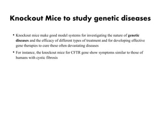 knockout mice by annapurna | PPT