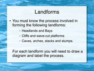 3. landforms created by erosion | ODP