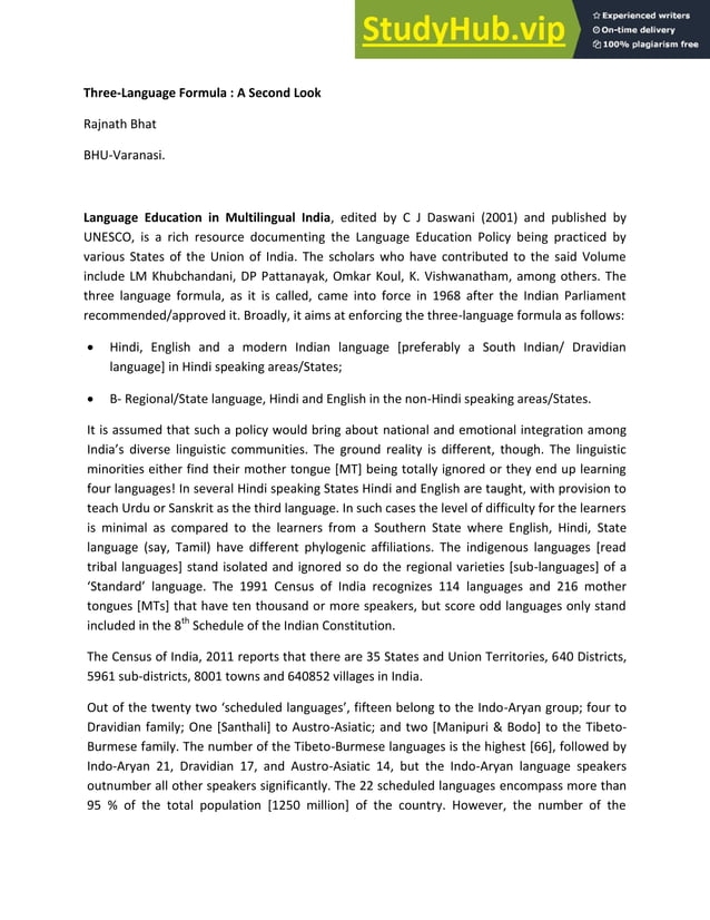 3-Language Formula | PDF | Education