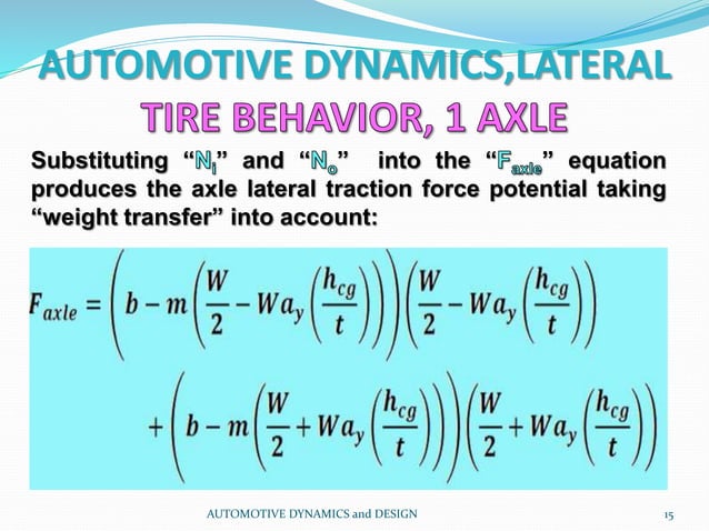 3- AUTOMOTIVE LATERAL DYNAMICS, Rev. A | PPTX | Physics | Science