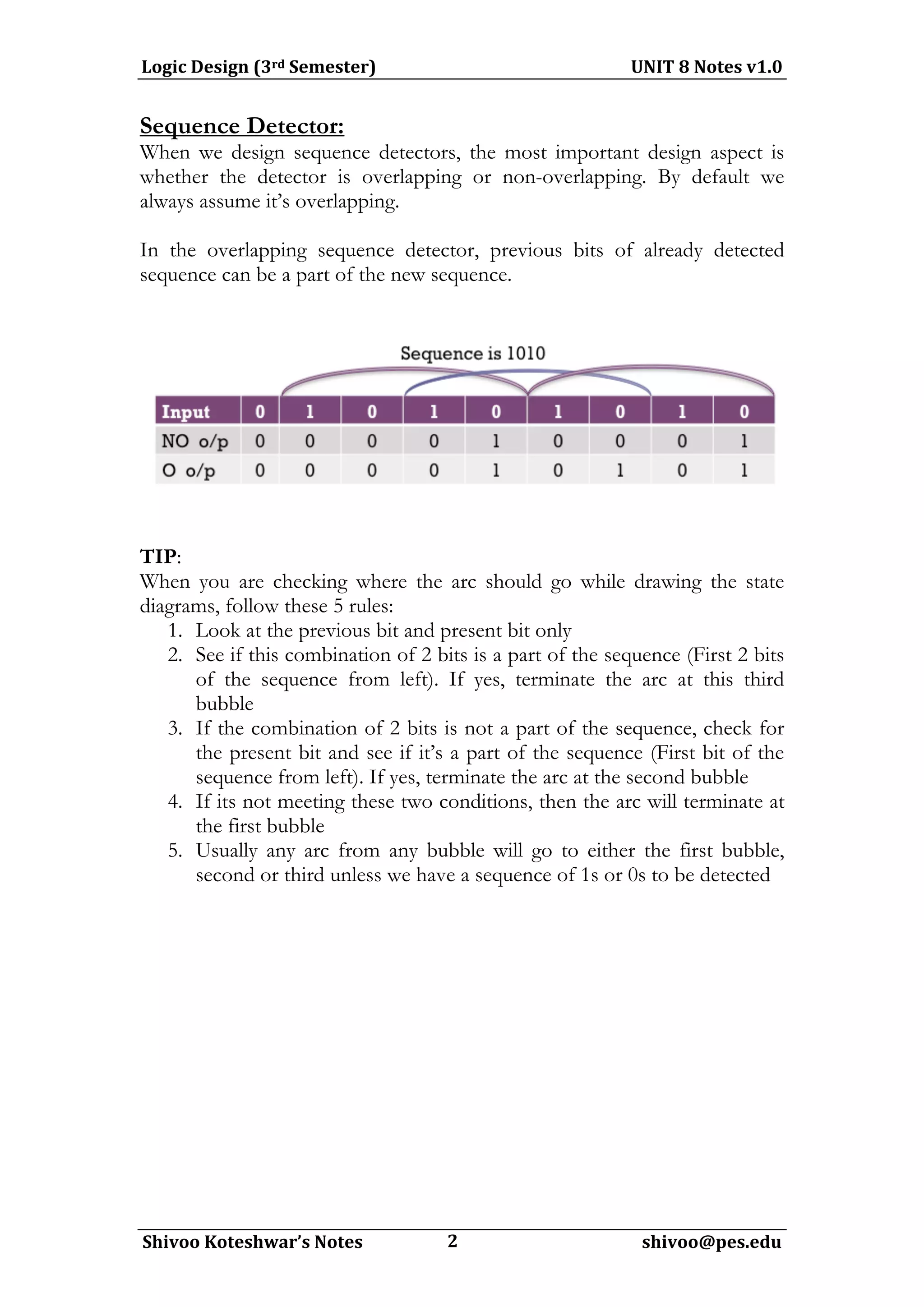 3Sem-Logic Design Notes-Unit8-Sequential Design | PDF