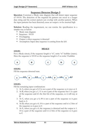 3Sem-Logic Design Notes-Unit8-Sequential Design | PDF