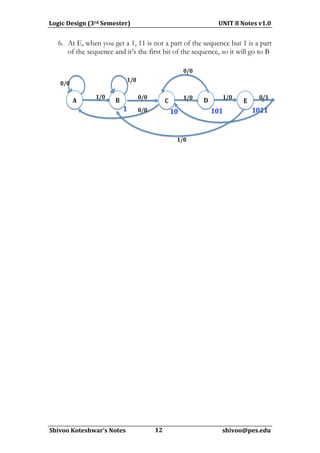 3Sem-Logic Design Notes-Unit8-Sequential Design | PDF