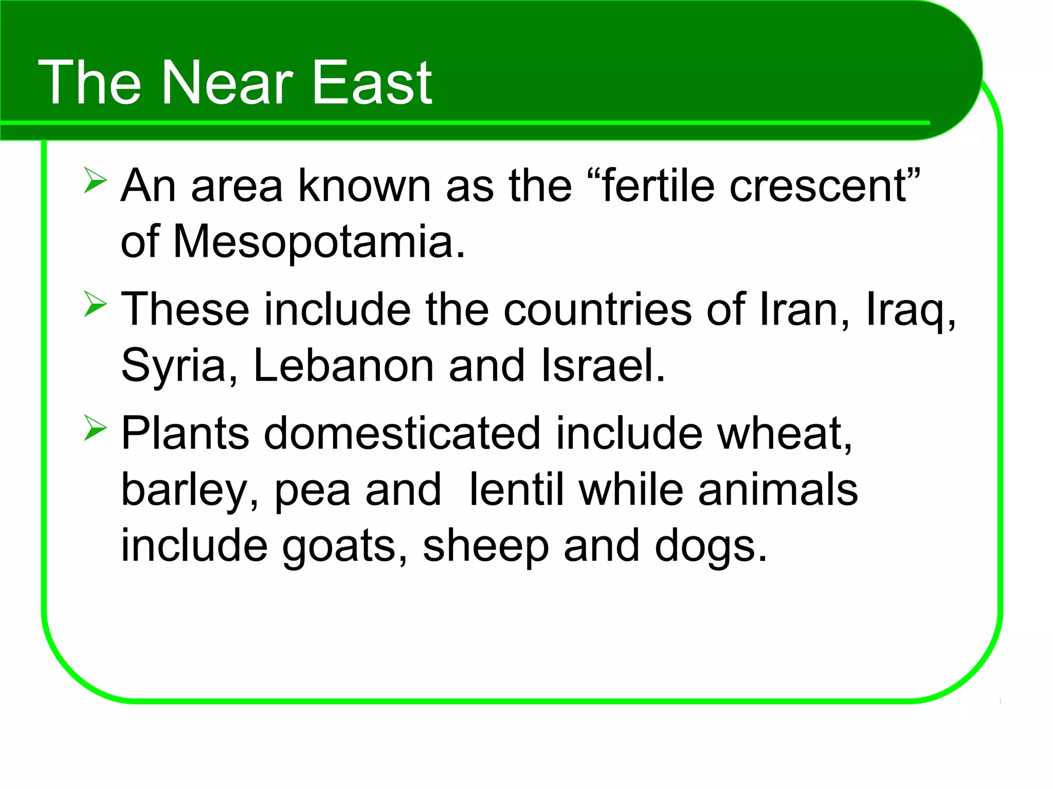 The Origin of Agriculture | PPT