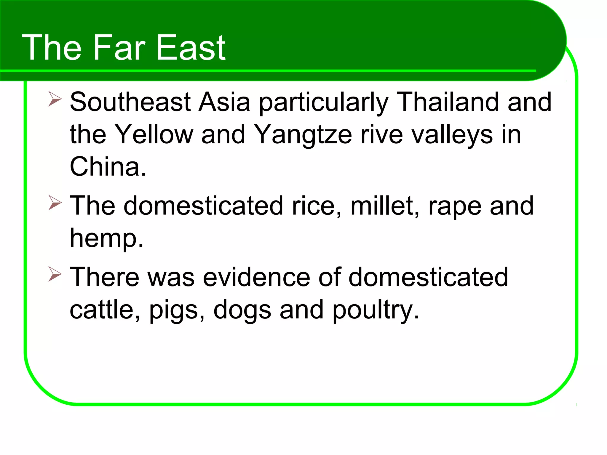 The Origin of Agriculture | PPT