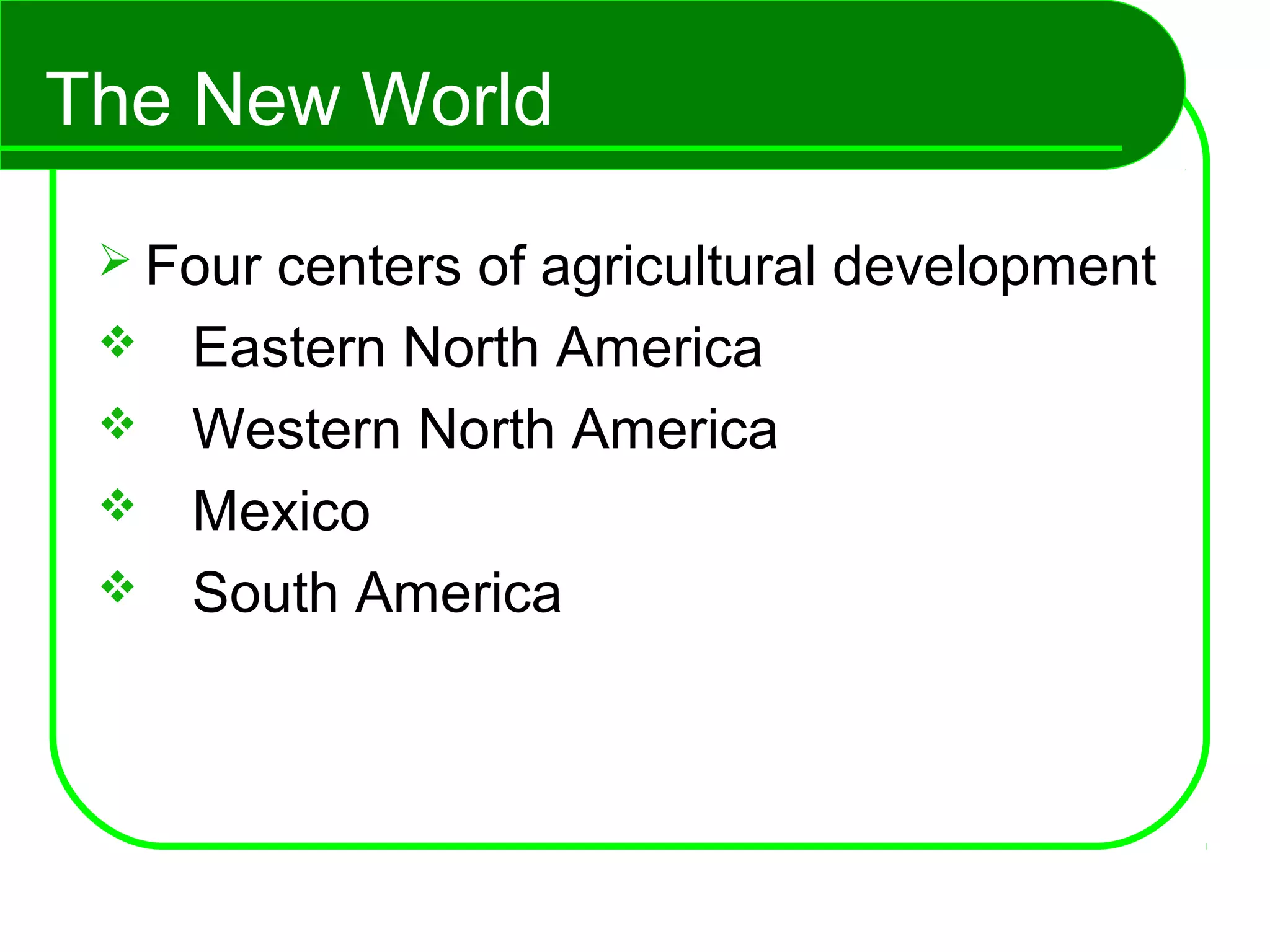 The Origin of Agriculture | PPT