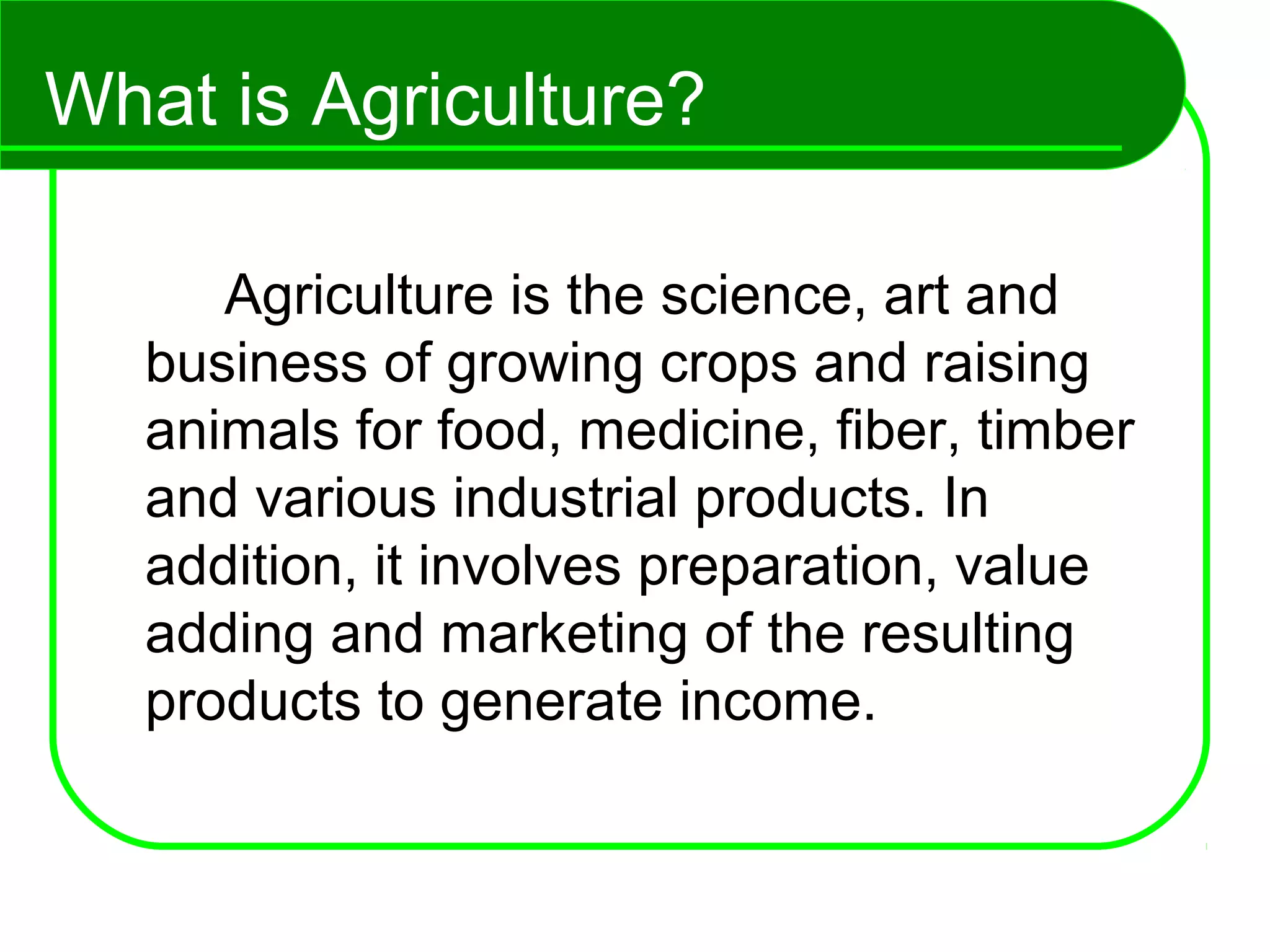 The Origin of Agriculture | PPT