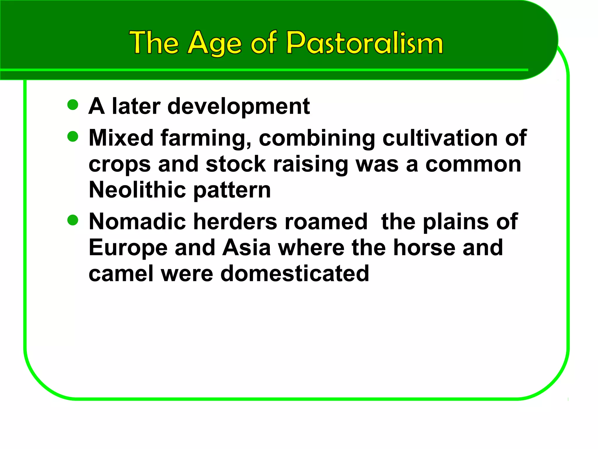 The Origin of Agriculture | PPT