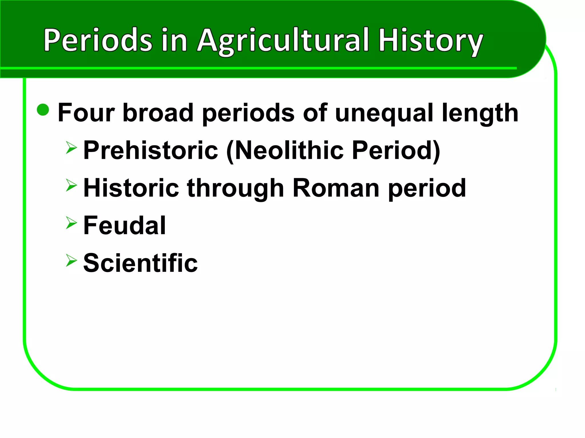 The Origin of Agriculture | PPT