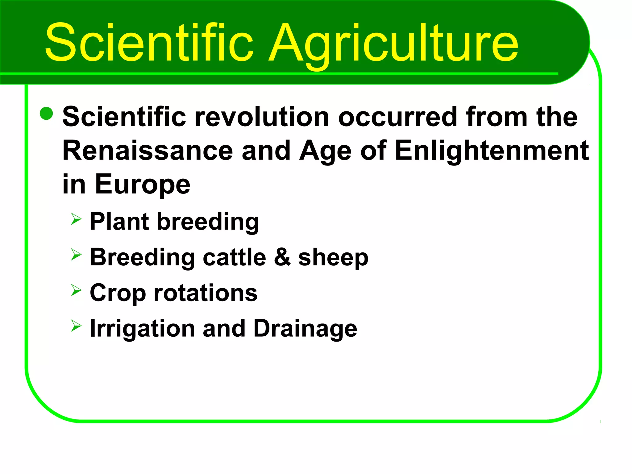 The Origin of Agriculture | PPT