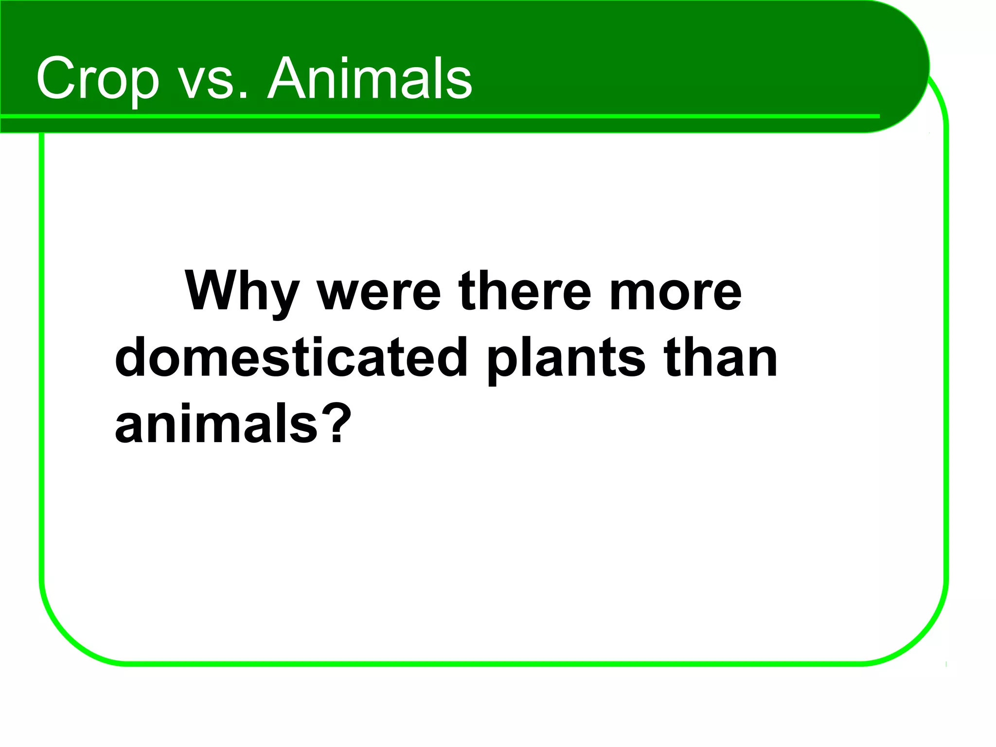 The Origin of Agriculture | PPT
